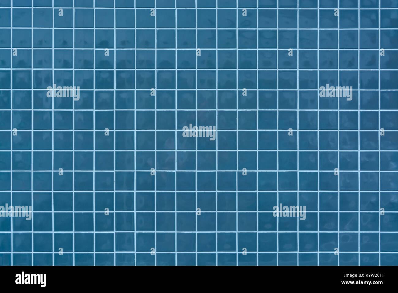 Deep blue tile mosaic texture. Ceramic tile wall background Stock Photo ...