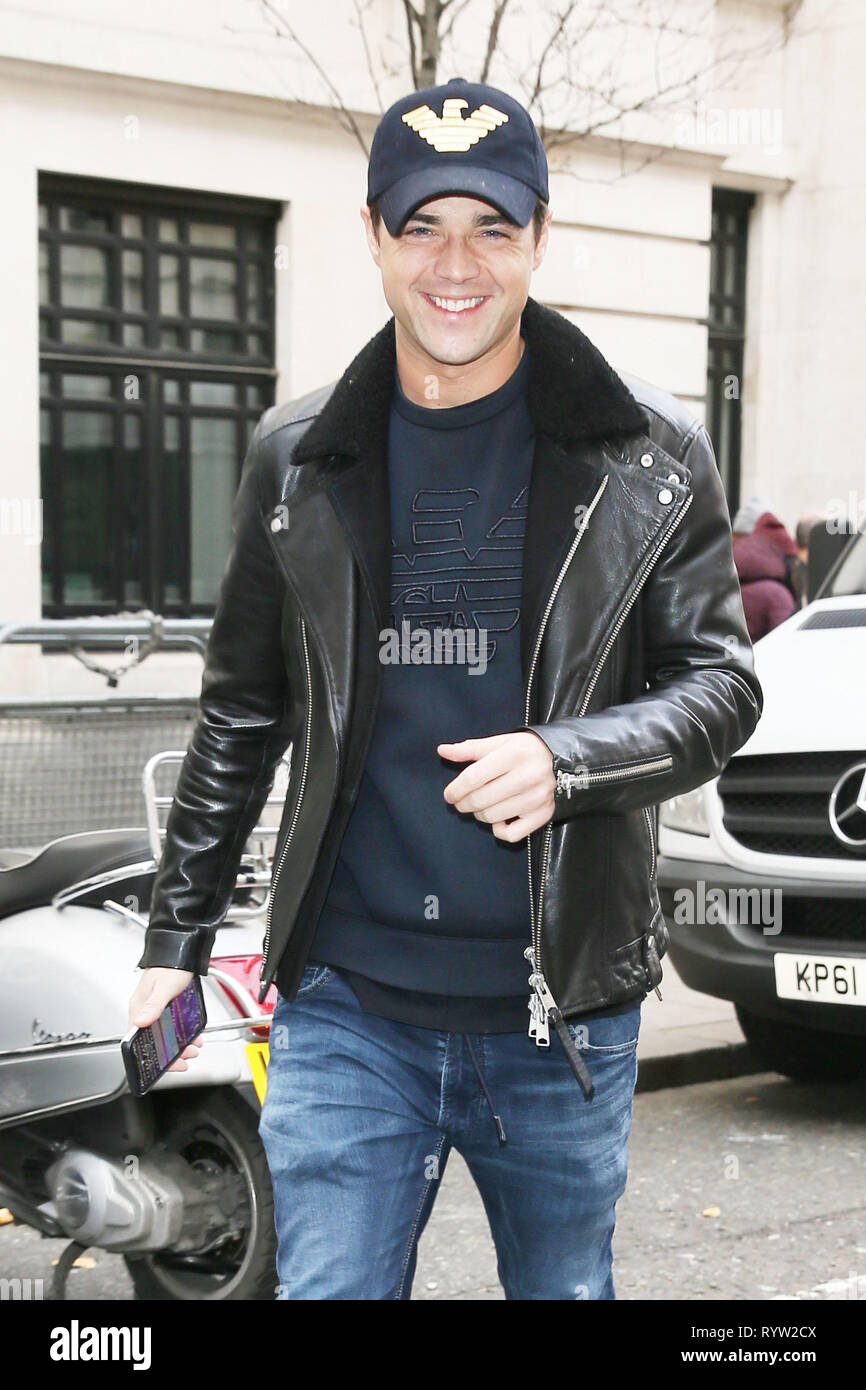 Ben Adams seen leaving Radio 2 after doing radio interviews Featuring ...