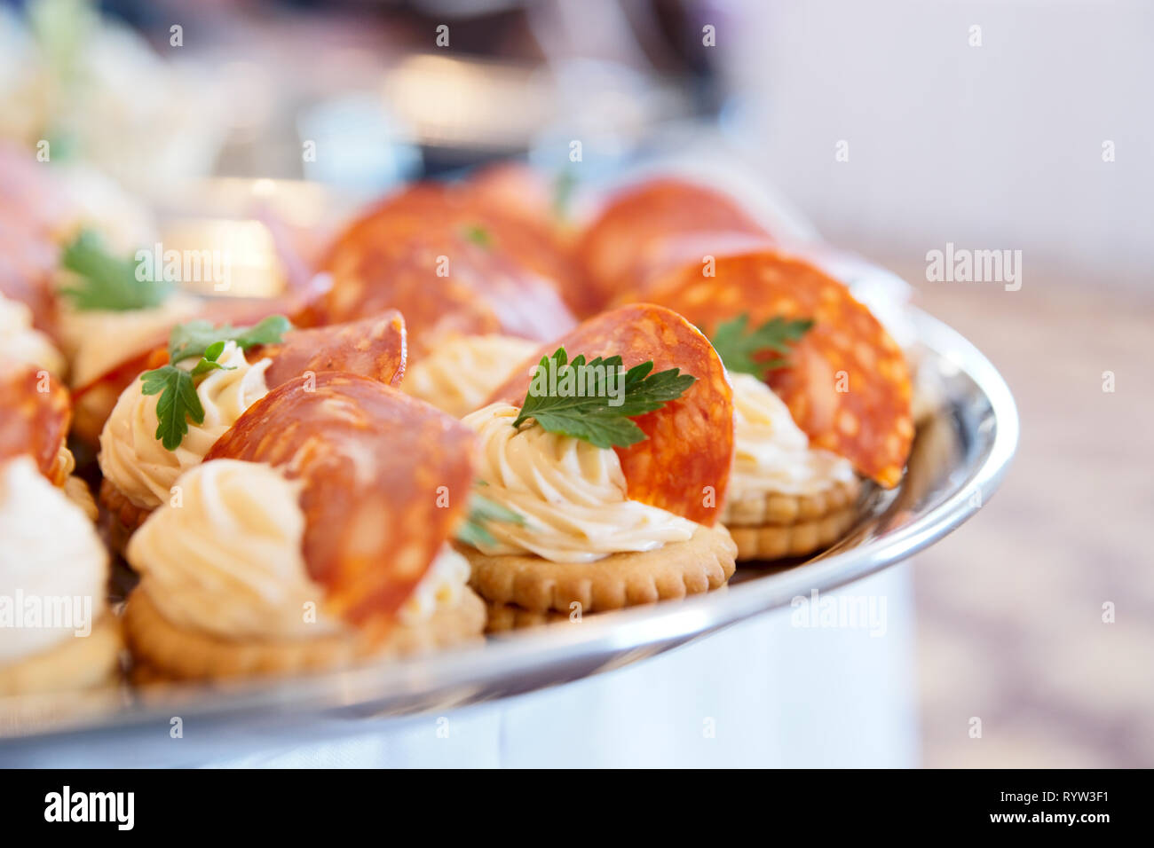 Canape presentation hi-res stock photography and images - Alamy