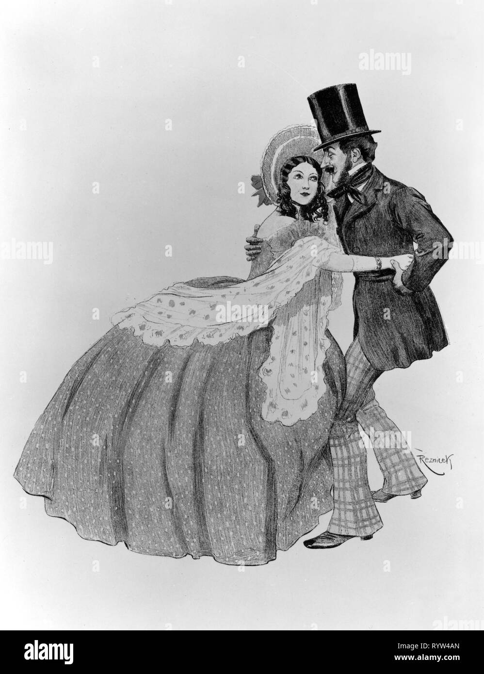 1900s fashion illustration hi-res stock photography and images - Alamy