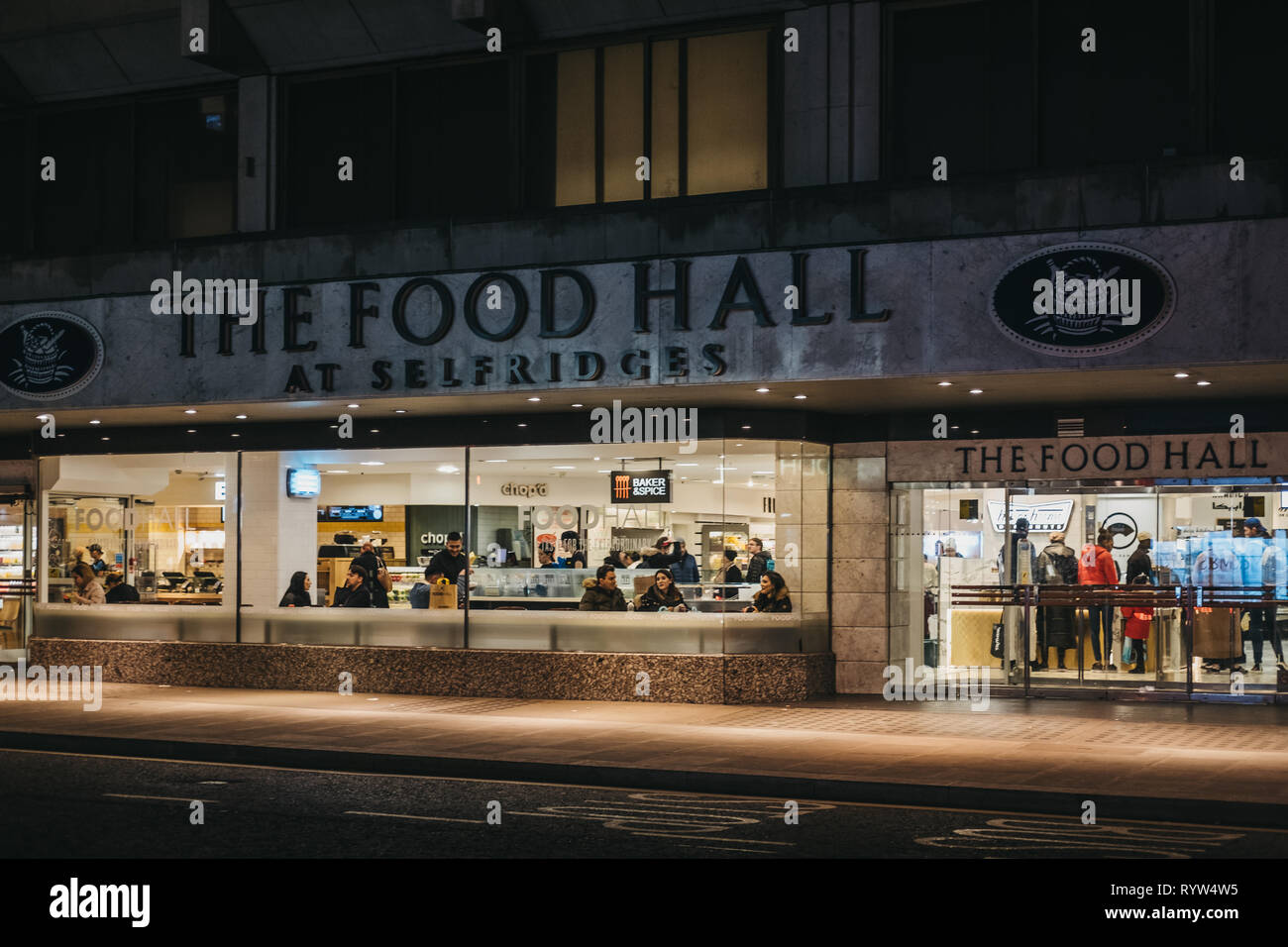 Inside selfridges department store in central london hi-res stock ...