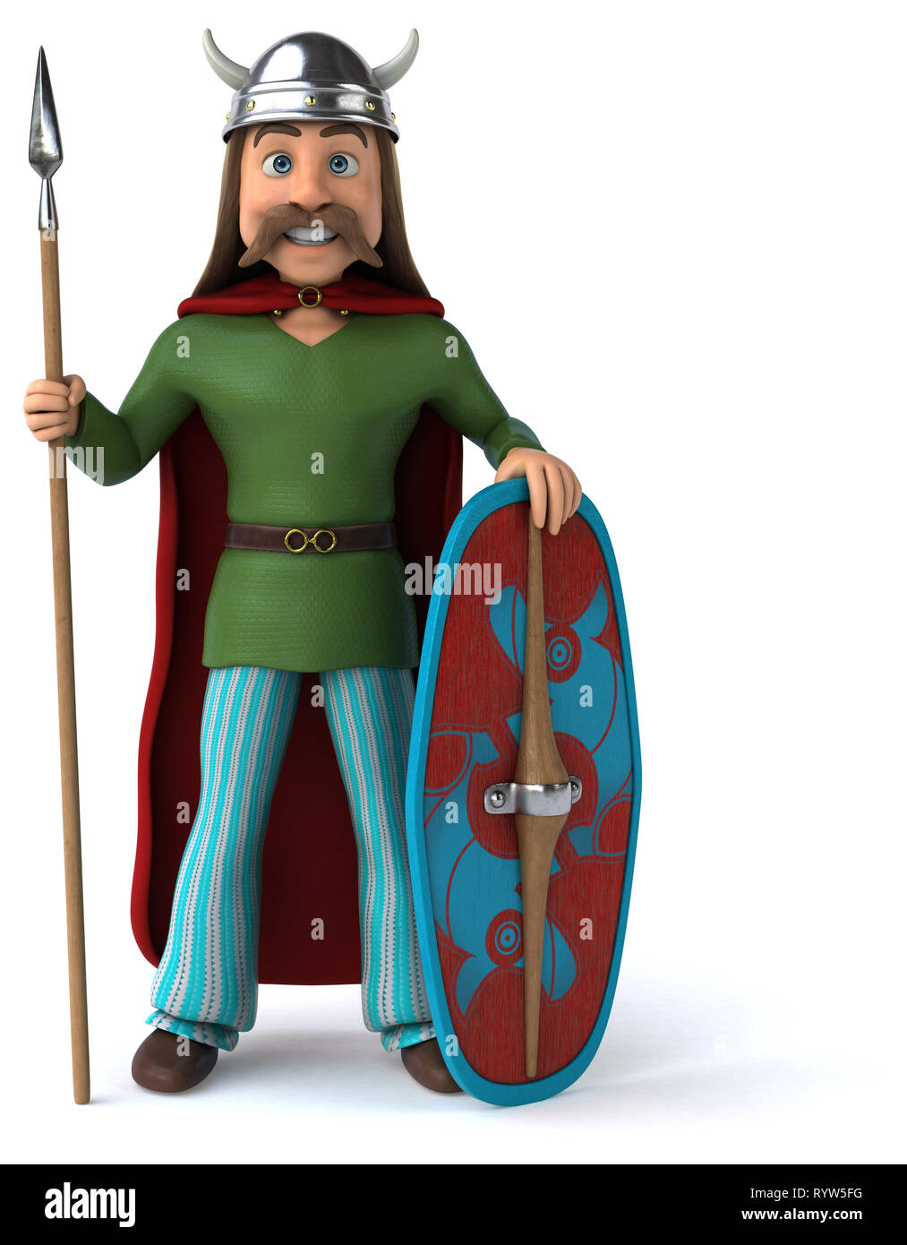 Gaul warrior - 3D Illustration Stock Photo - Alamy
