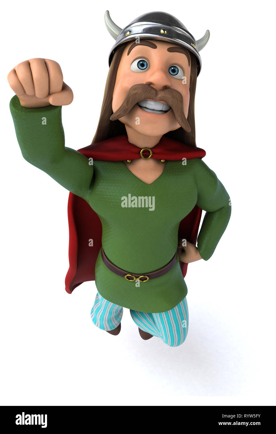 Gaul warrior - 3D Illustration Stock Photo - Alamy