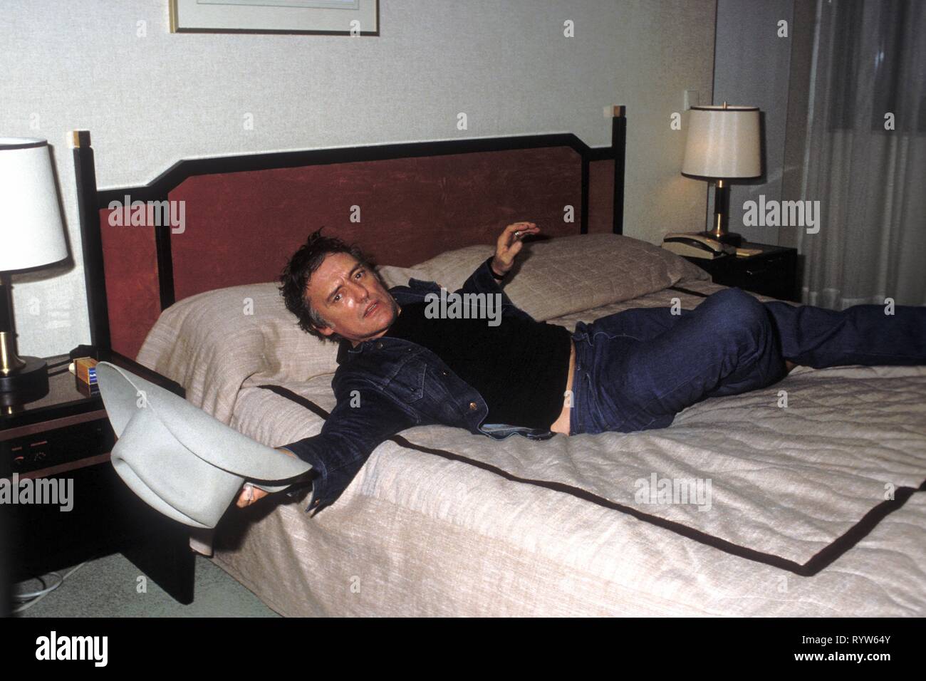 American actor Dennis Hopper at the InterContinental hotel bar in ...