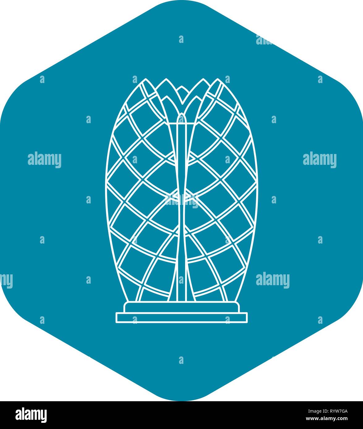 Emirates towers icon, outline style Stock Vector Image & Art - Alamy