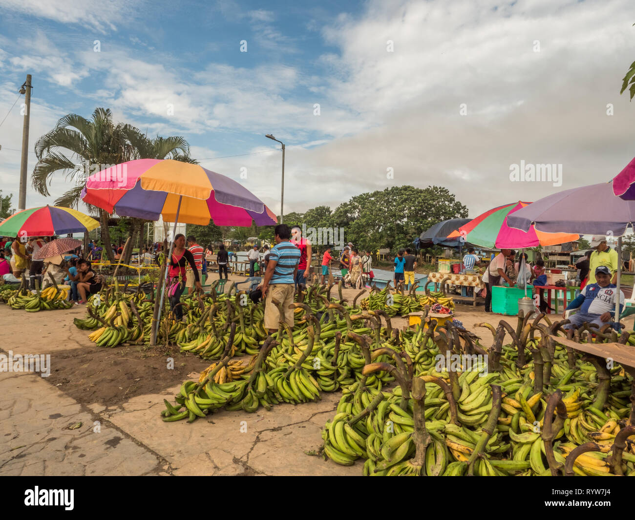 Leticia, Colombia - March 24, 2018: Huge number of different kinds ...