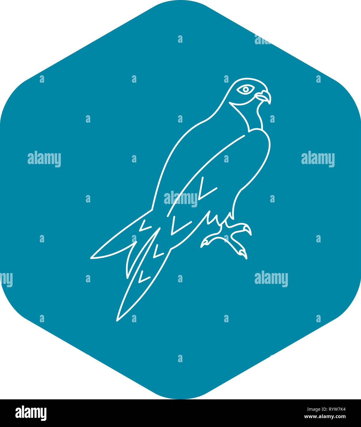 Arabian falcon icon, outline style Stock Vector Image & Art - Alamy