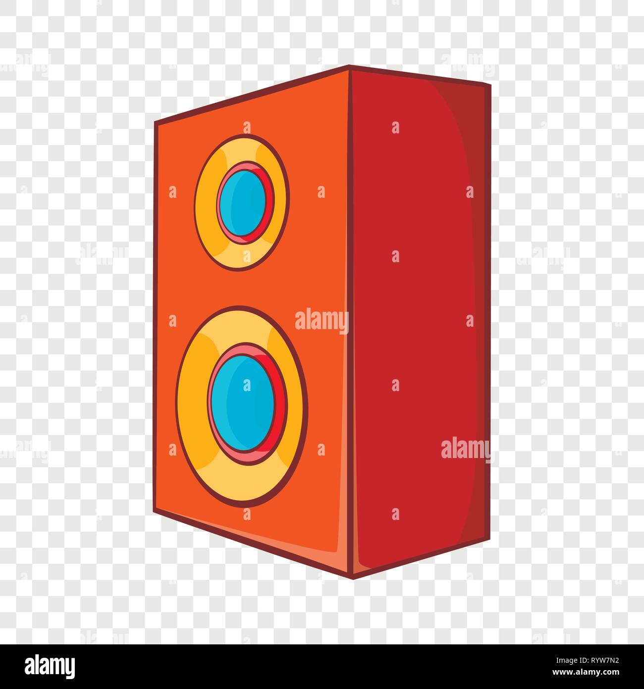 Brown speaker icon in cartoon style Stock Vector Image & Art - Alamy