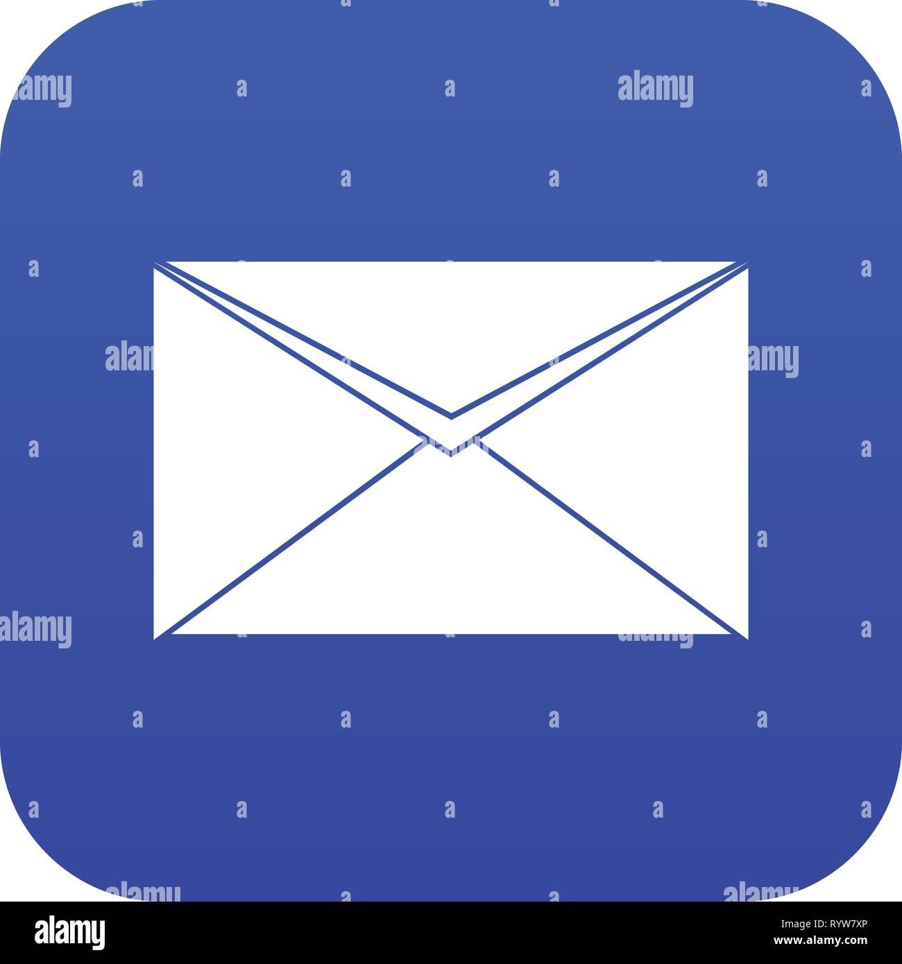 Closed envelope icon digital blue Stock Vector Image & Art - Alamy