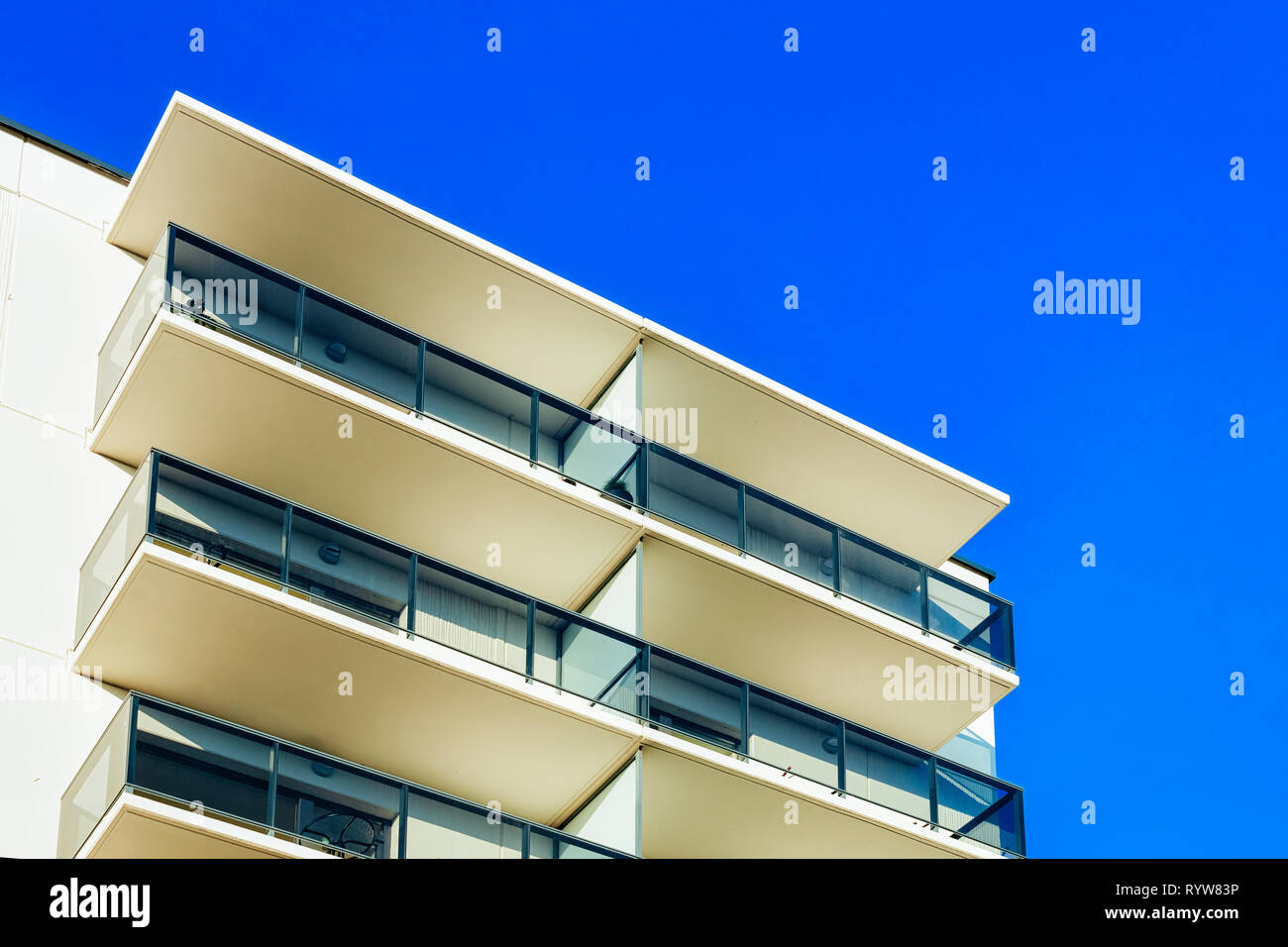 Residential apartment home facade with an empty place for the copy ...
