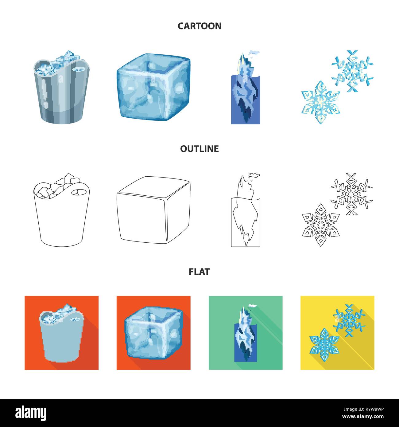 bucket,cube,iceberg,snowflake,ice,beautiful,drink,underwater,crystal ...