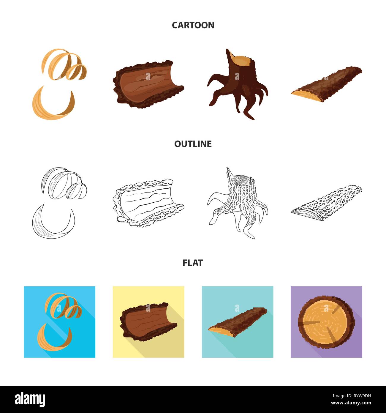 Lumber recycling Stock Vector Images - Alamy