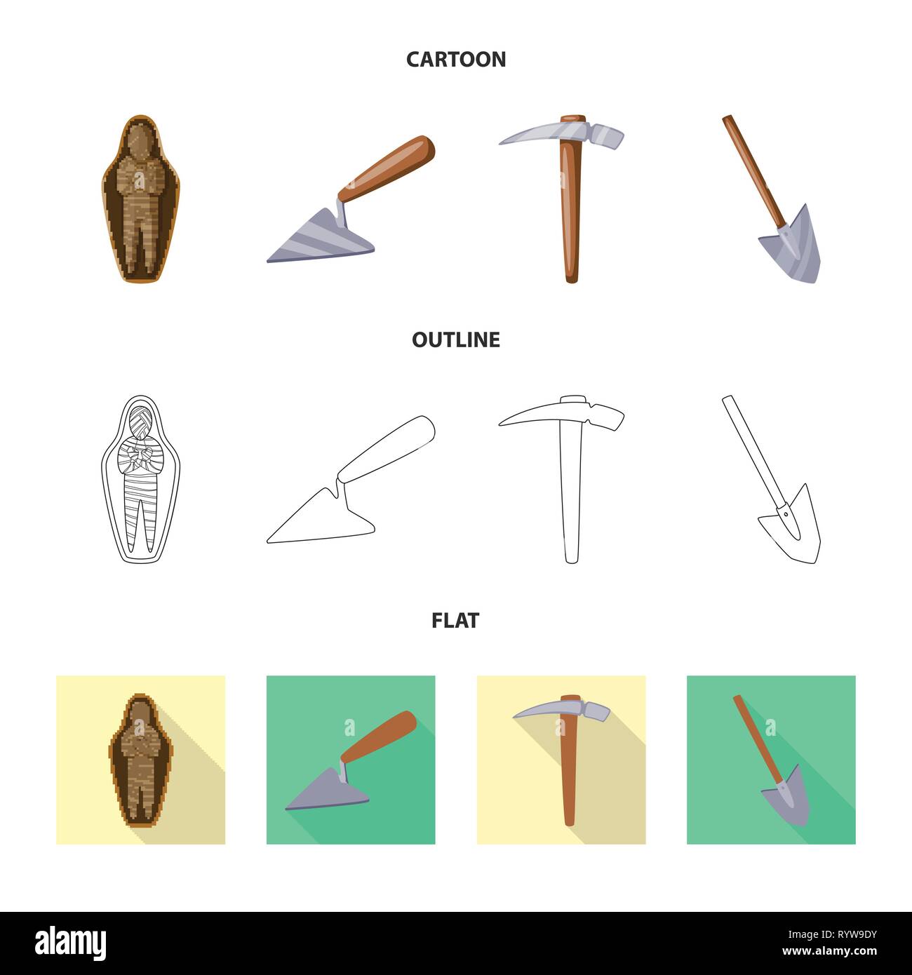 mummy,tool,pickaxe,shovel,ancient,trowel,pick,Egypt,dig,afterlife ...