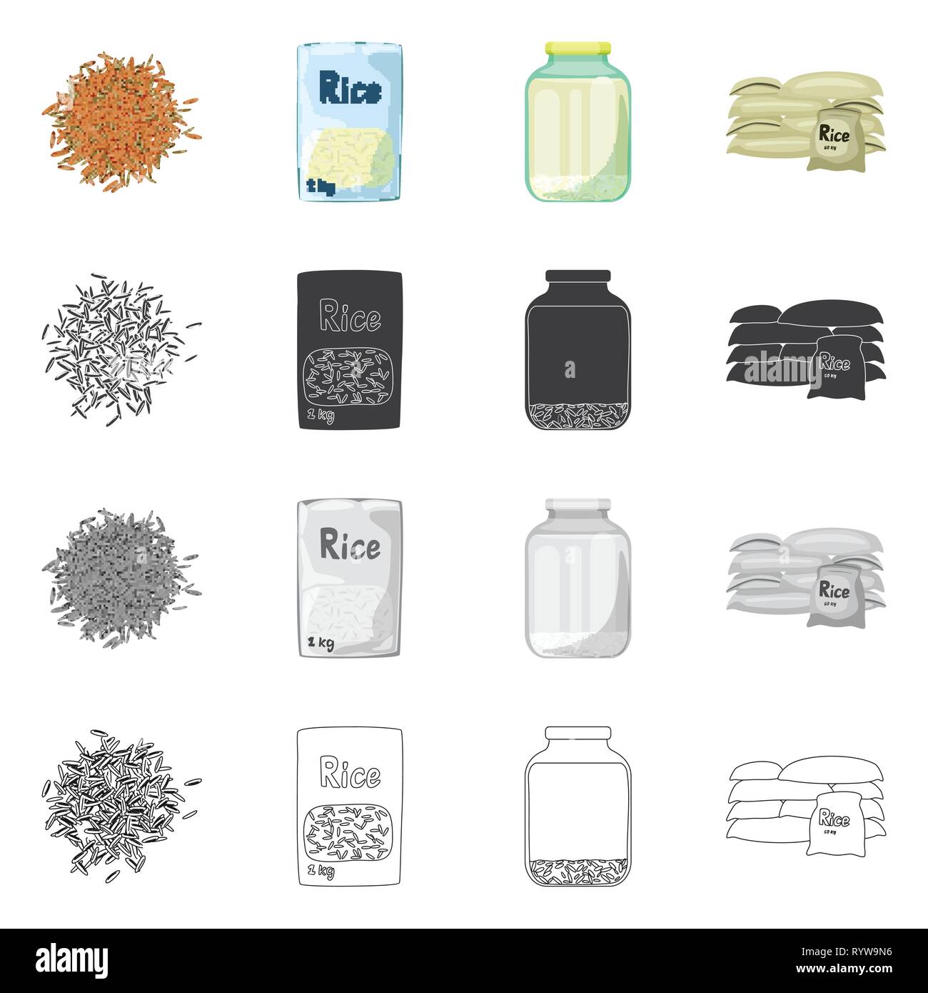grain,packet,cook,bag,rice,water,unpolished,seed,white,process ...
