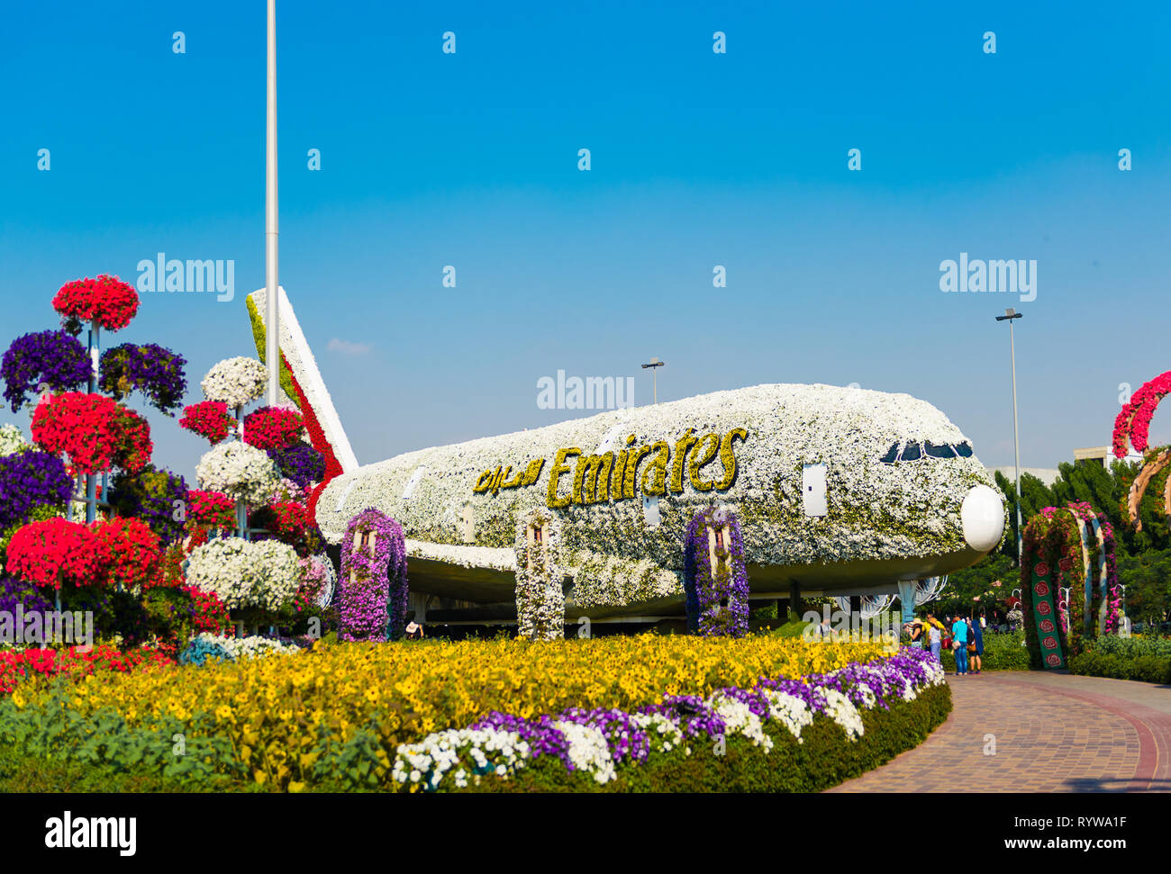 DUBAI, UNITED ARAB EMIRATES - DECEMBER 13, 2018: View of the plane from ...