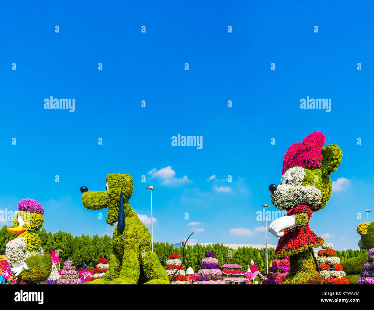 DUBAI, UNITED ARAB EMIRATES - DECEMBER 13, 2018: Disney characters in ...