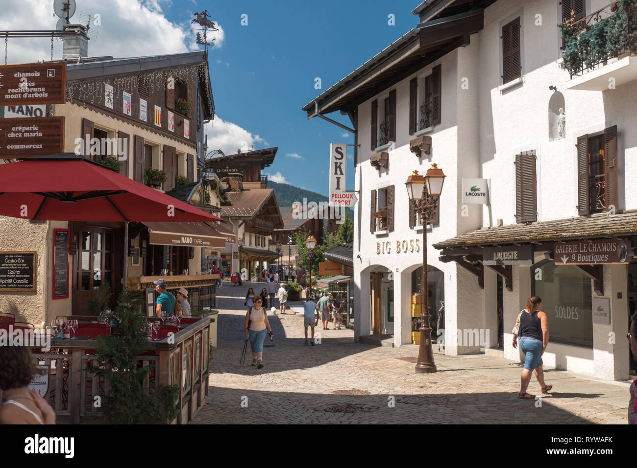 Megeve ski resort hi-res stock photography and images - Alamy