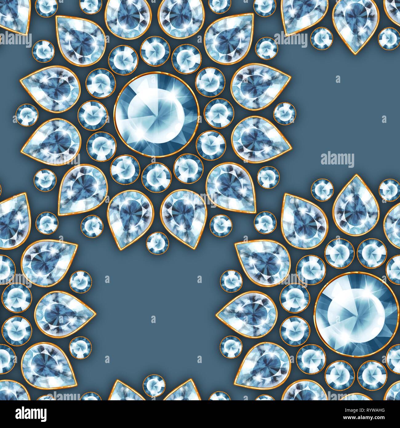 Decorative pattern with jewels hi-res stock photography and images - Alamy