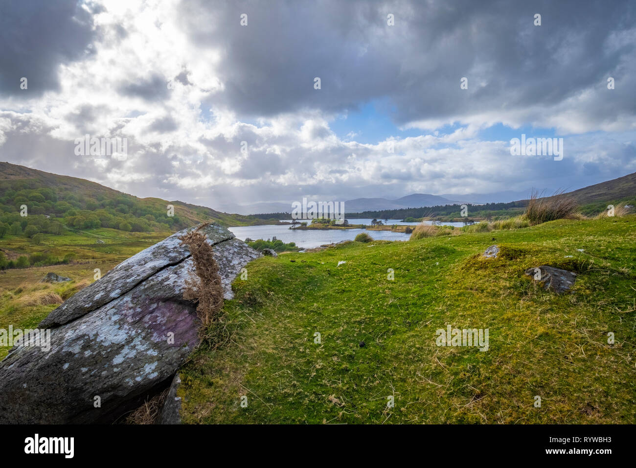 Lough Inchiquin on Beara Peninsula Stock Photo - Alamy