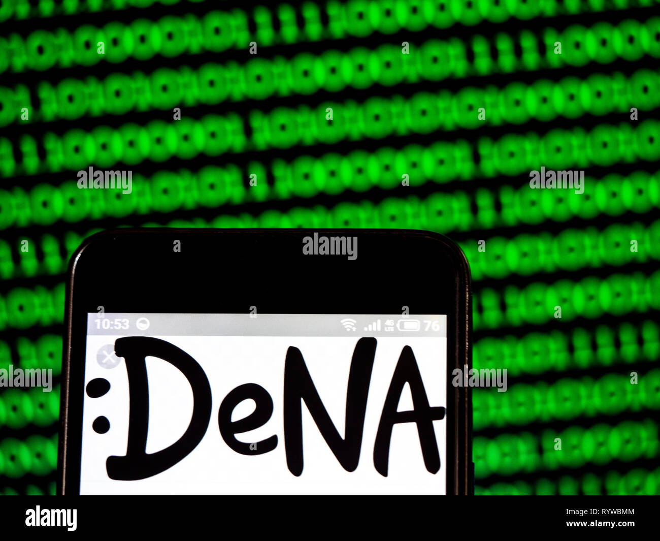 DeNA Co.,Ltd. company logo seen displayed on smart phone Stock Photo ...
