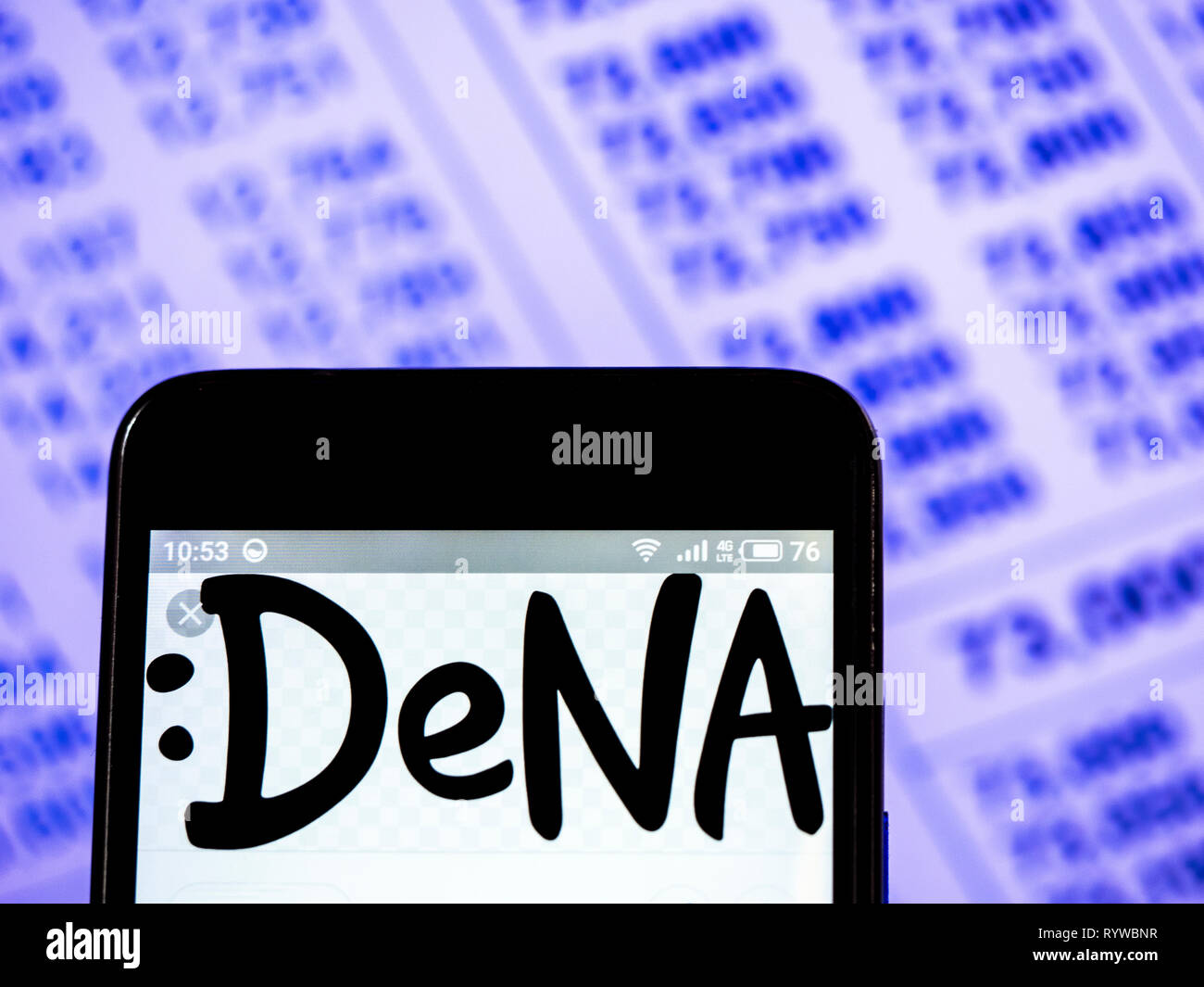 DeNA Co.,Ltd. company logo seen displayed on smart phone Stock Photo ...