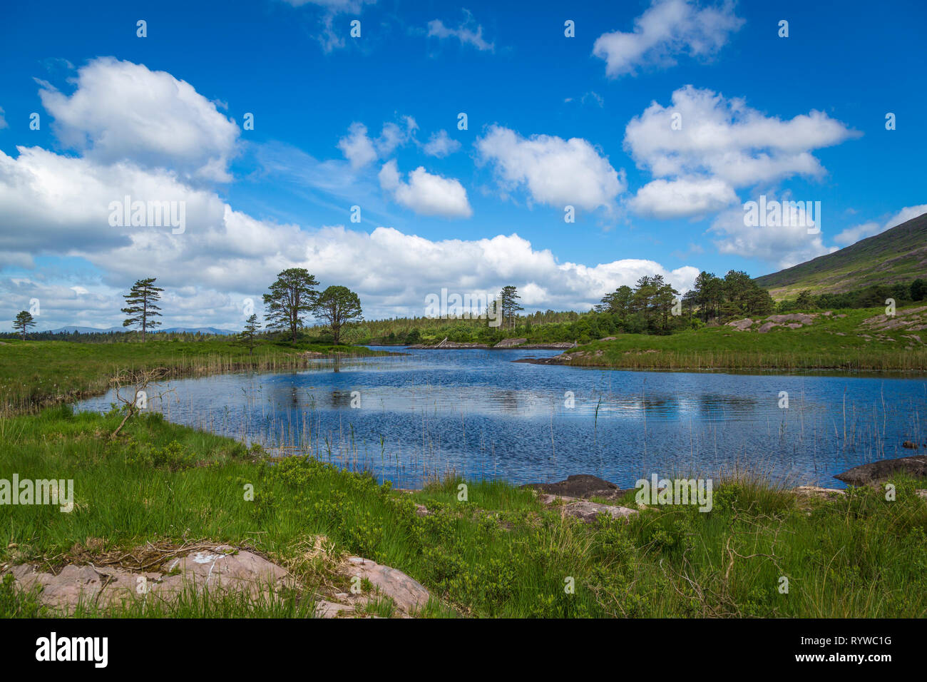 Lough Inchiquin on Beara Peninsula Stock Photo - Alamy