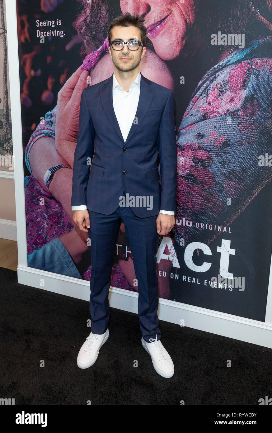 Nick Antosca attends the premiere of Hulu's 'The Act' at The Whitby ...