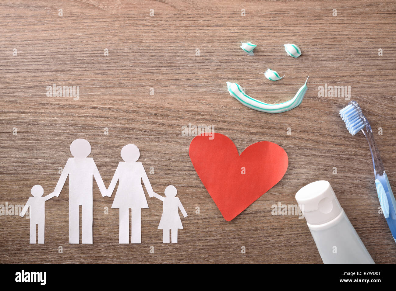 Concept of family dental insurance with representative elements and ...
