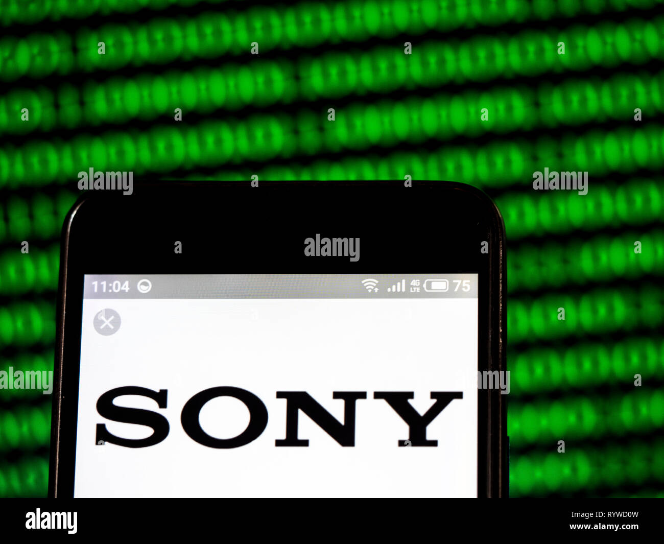 Sony Corporation logo seen displayed on smart phone Stock Photo - Alamy