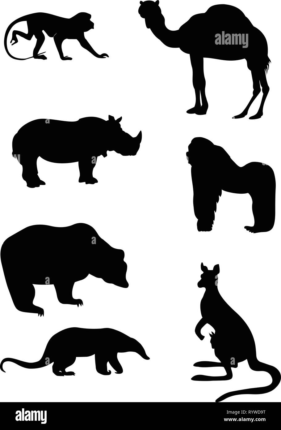 Mammal species africa Stock Vector Images - Alamy