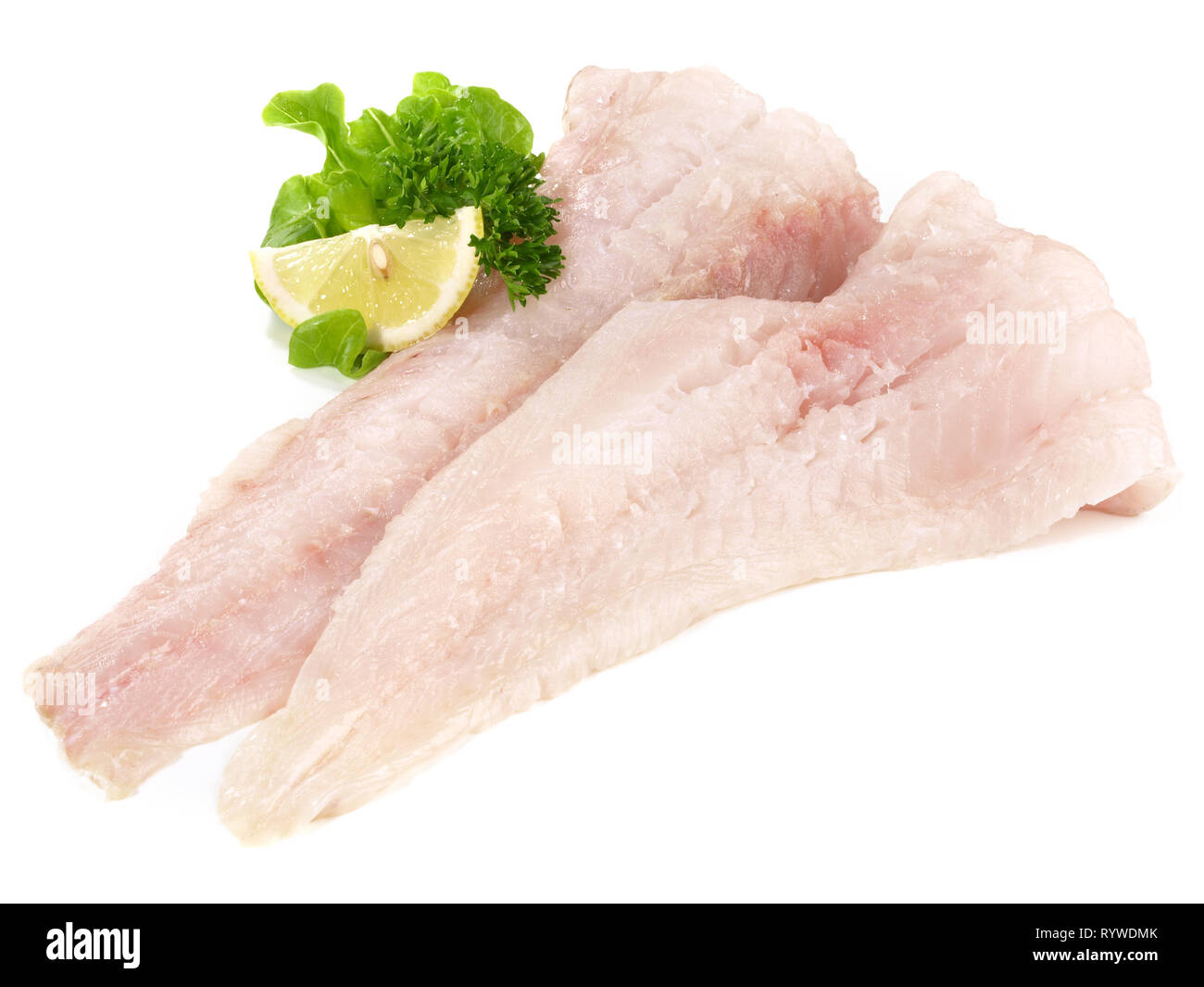 Cod Fish Fillet on white Background Stock Photo - Alamy