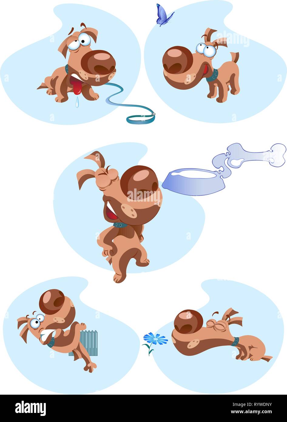 Adorable kid set illustration Cut Out Stock Images & Pictures - Alamy