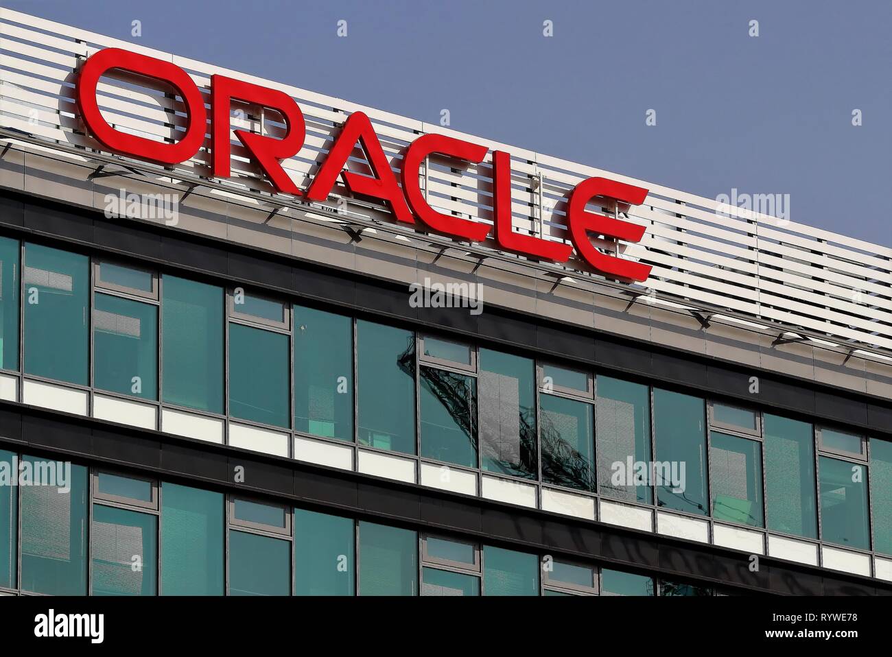 Bucharest, Romania - October 17, 2018: Oracle building, near 'Pipera ...