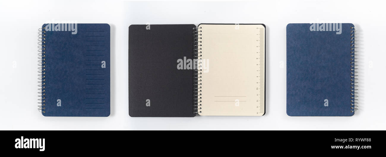 Blue notebook hi-res stock photography and images - Alamy
