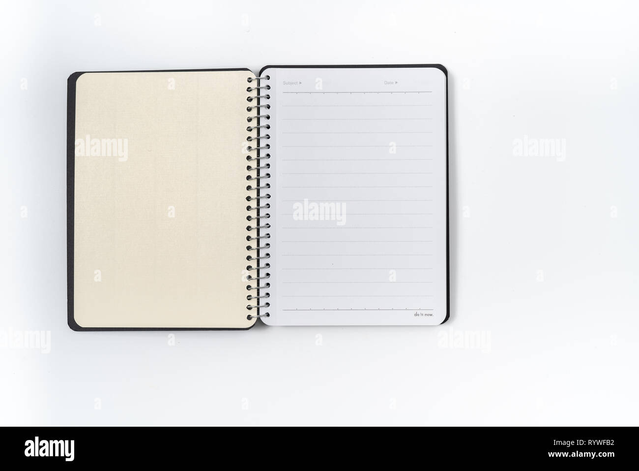 Dark blank blue notebook closed in closeup Stock Photo - Alamy