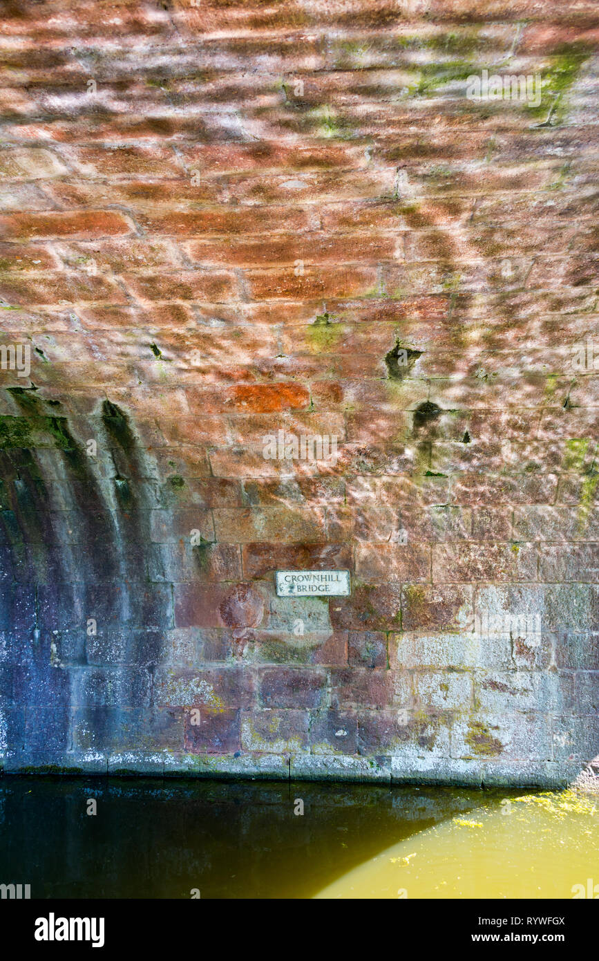 Reflections of water ripples on the underside of Crownhill Bridge on ...