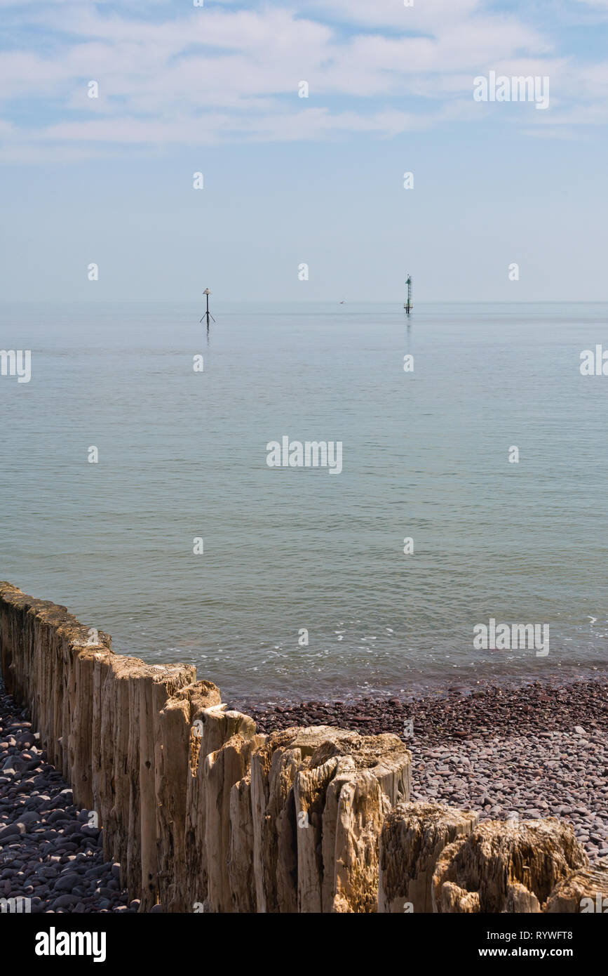 Groyne markers hi-res stock photography and images - Alamy