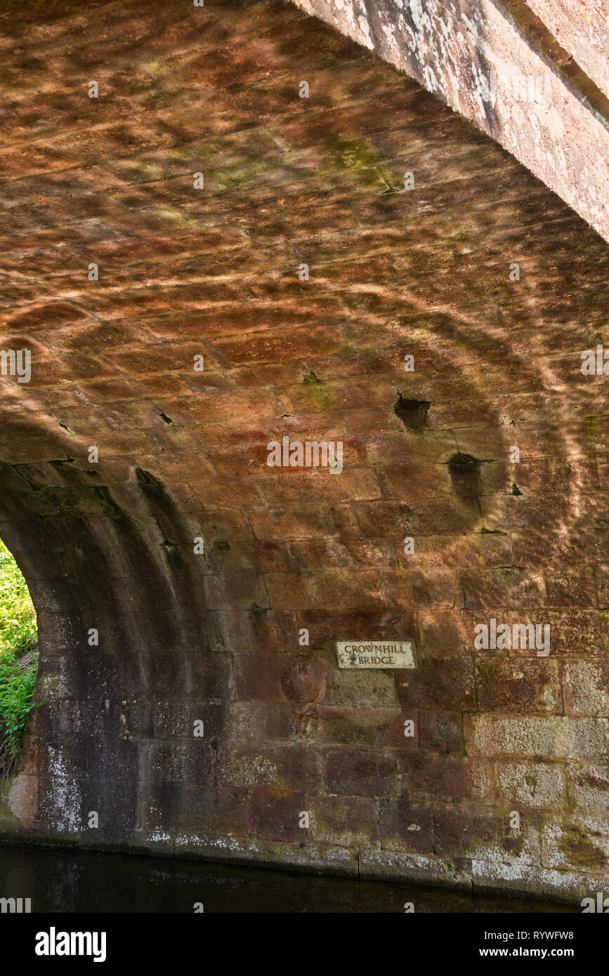 Reflections of water ripples on the underside of Crownhill Bridge on ...