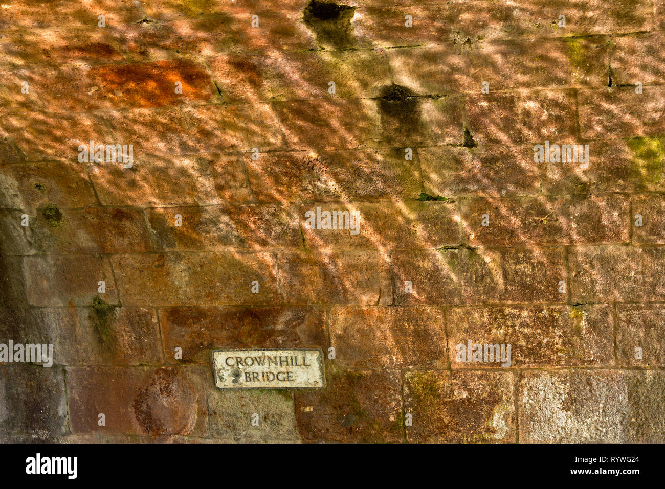 Reflections of water ripples on the underside of Crownhill Bridge on ...