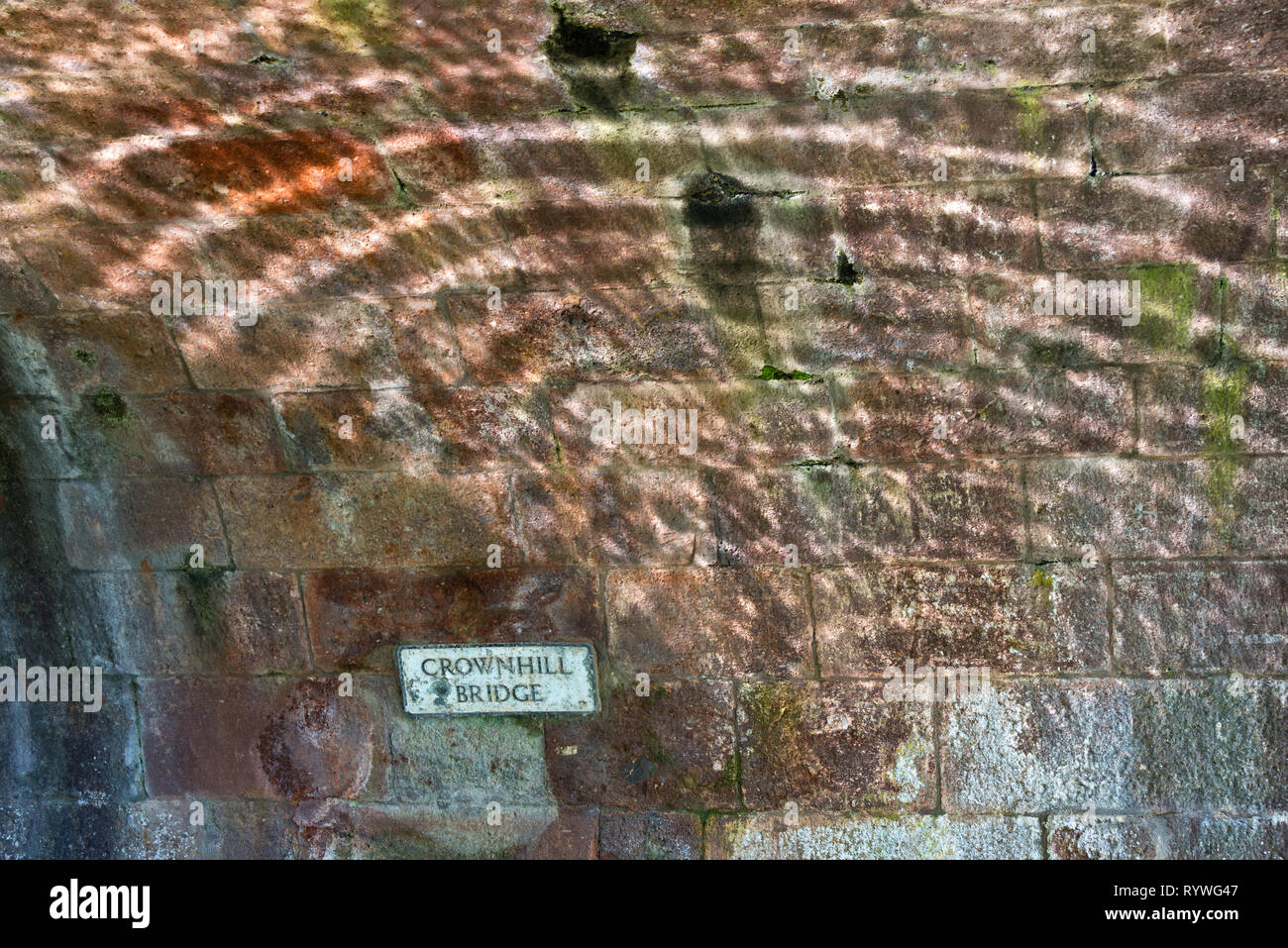 Reflections of water ripples on the underside of Crownhill Bridge on ...