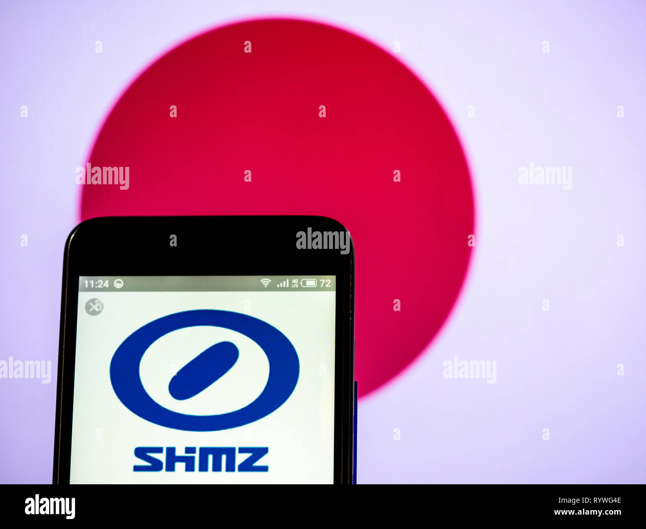 Shimizu Corporation logo seen displayed on smart phone Stock Photo - Alamy