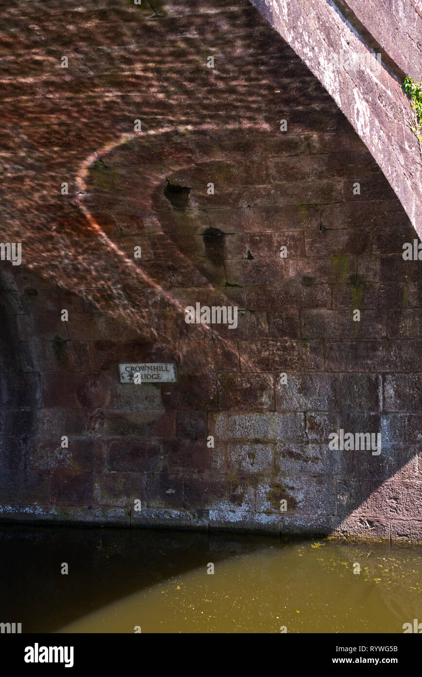 Reflections of water ripples on the underside of Crownhill Bridge on ...