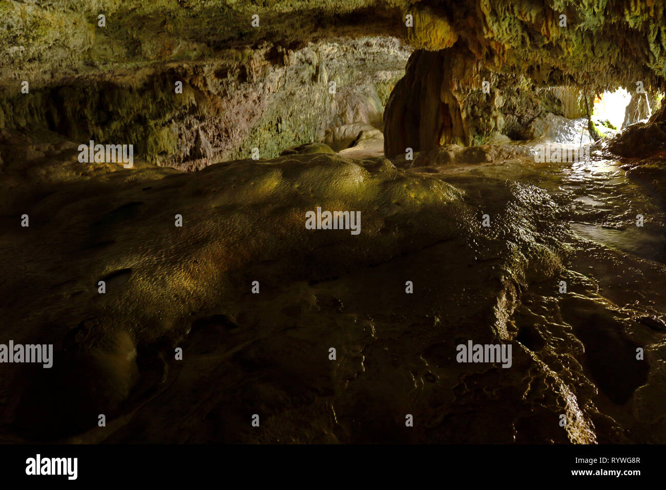 Grottos formed by water for hundreds of years located in Churin, Lima ...