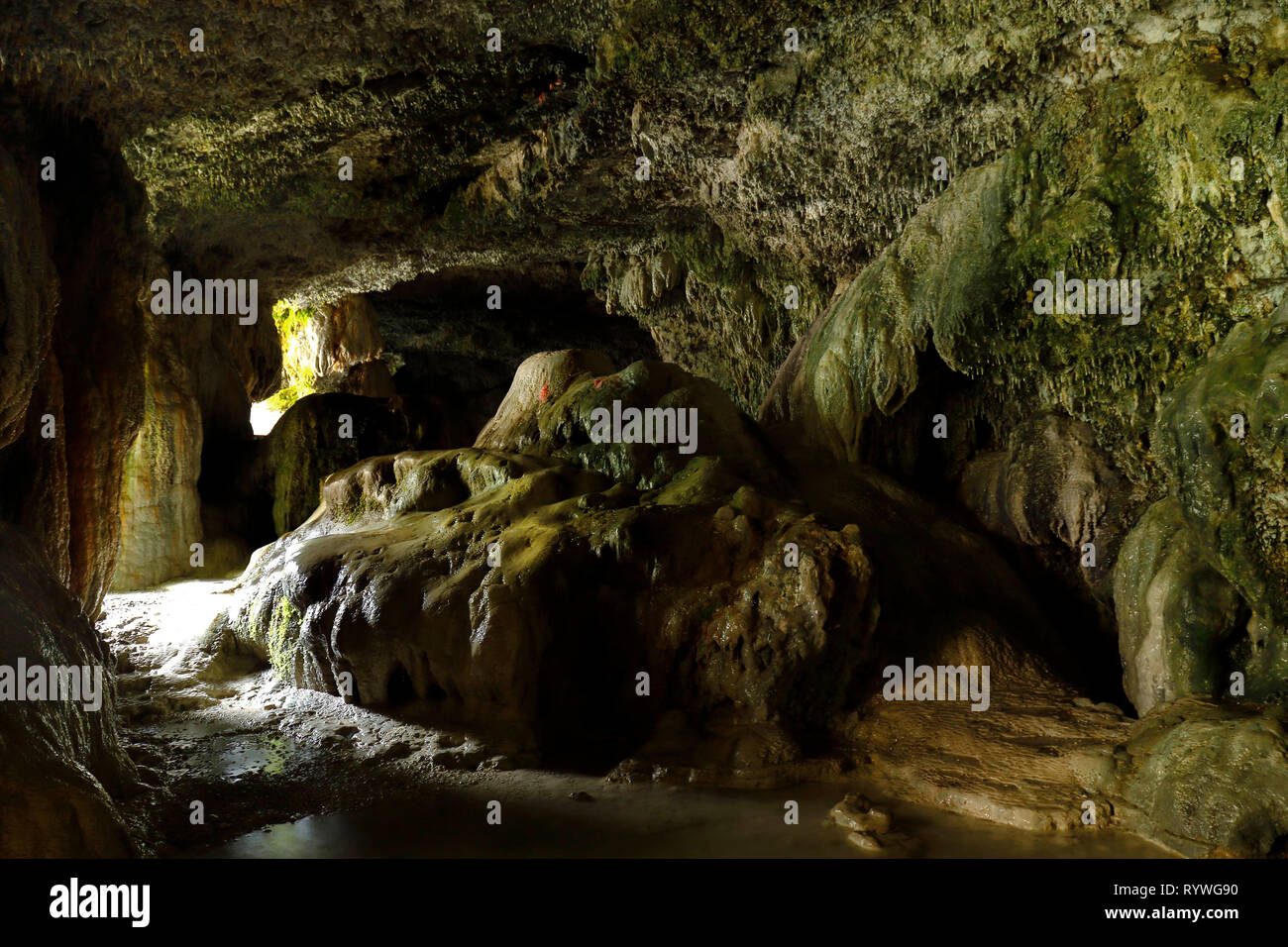 Grottos formed by water for hundreds of years located in Churin, Lima ...