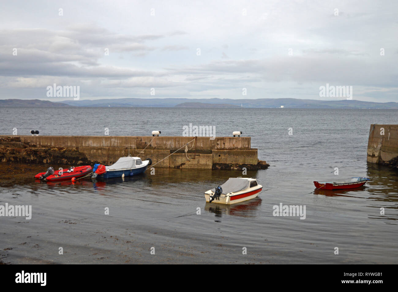 Corrie fishing boat harbours Isle of Arran Stock Photo - Alamy