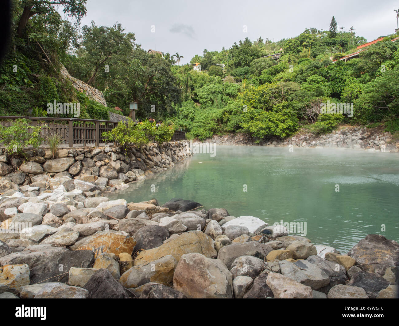 Xinbeitou, Taiwan - October 06, 2016: The natural hot springs of ...