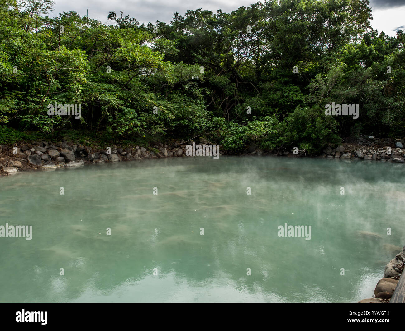Xinbeitou, Taiwan - October 06, 2016: The natural hot springs of ...
