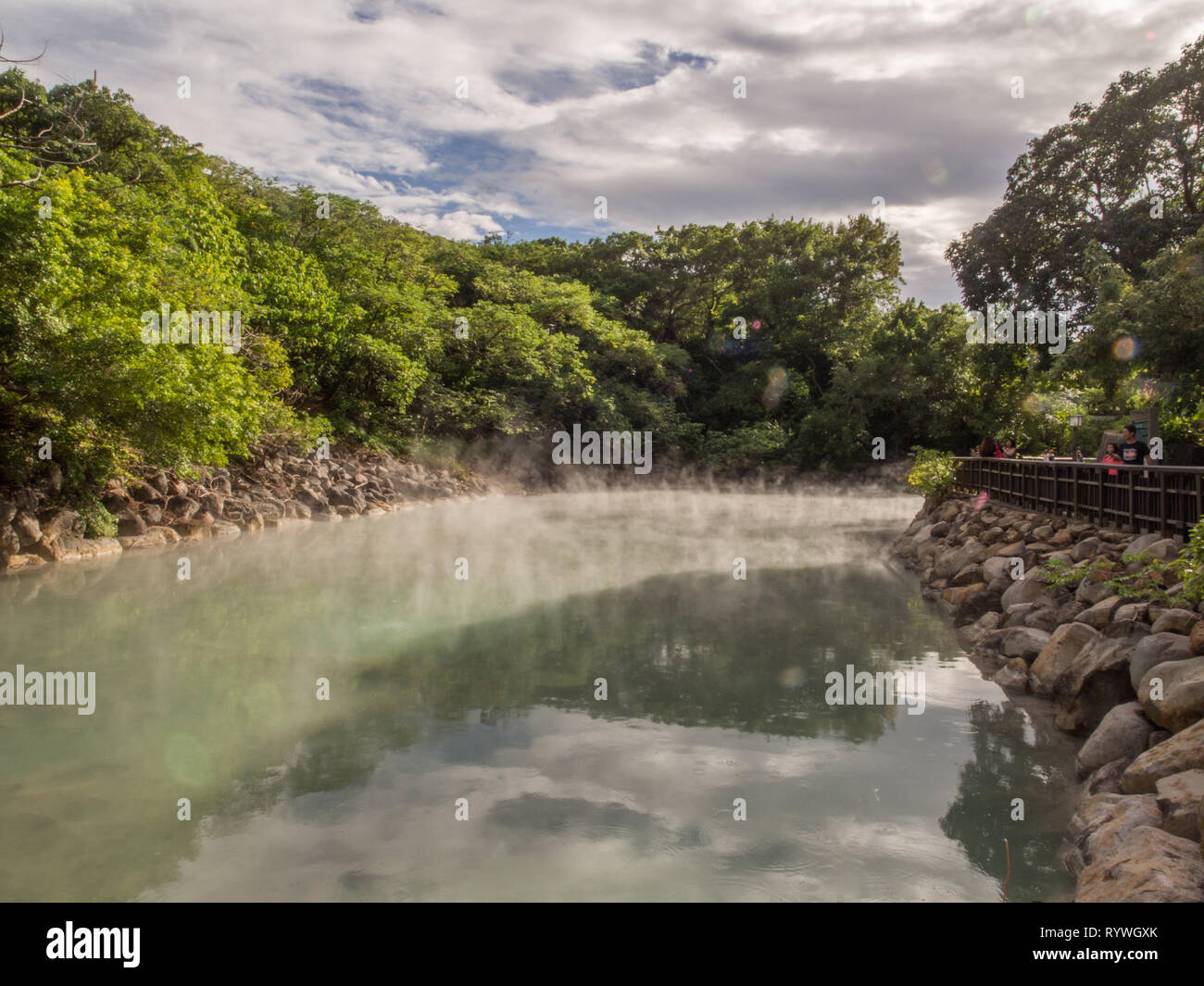 Xinbeitou, Taiwan - October 06, 2016: The natural hot springs of ...