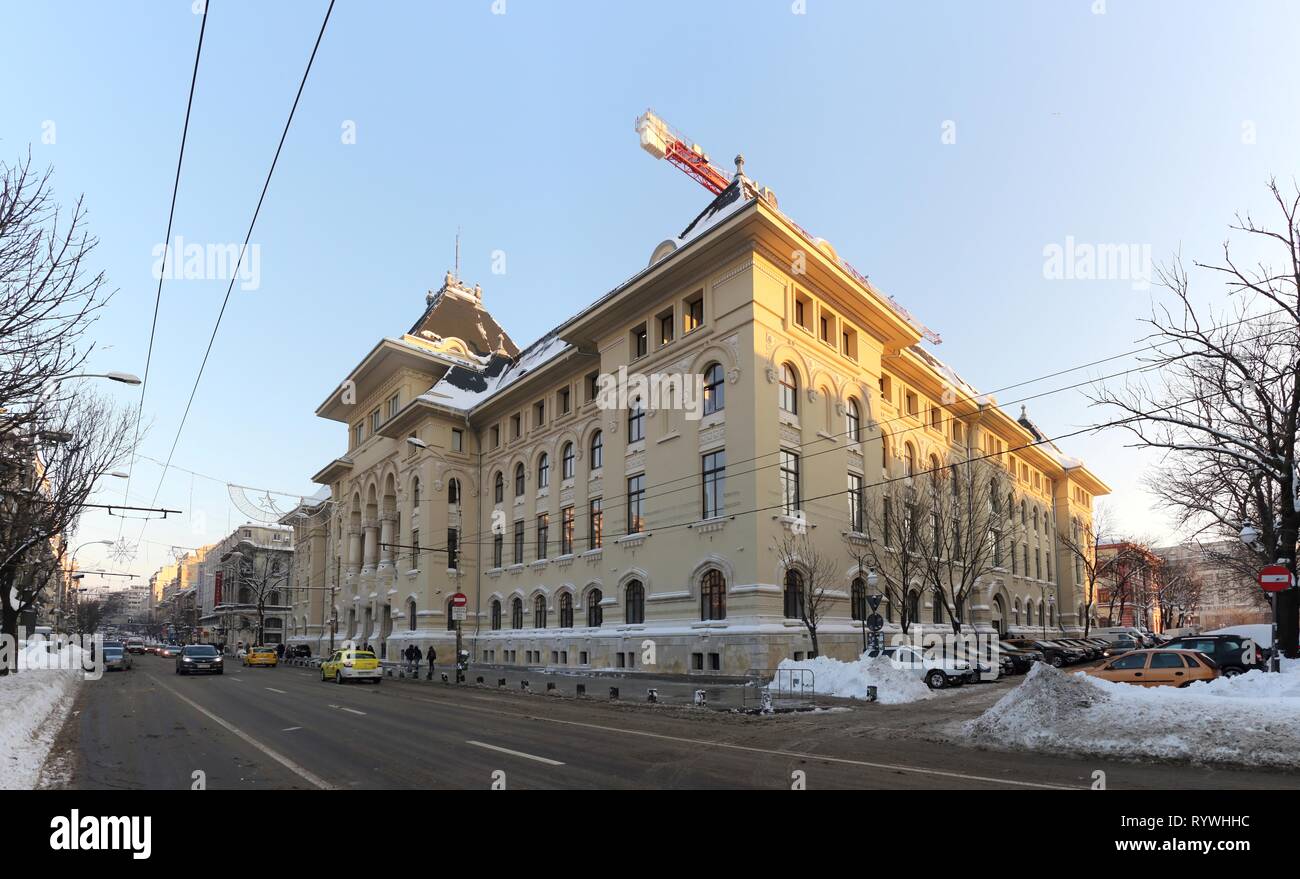 Bucharest, Romania - January 12, 2017: View of City Hall of Bucharest ...