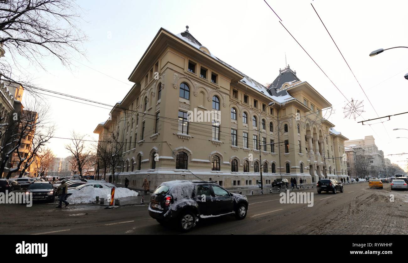 Bucharest, Romania - January 12, 2017: View of City Hall of Bucharest ...